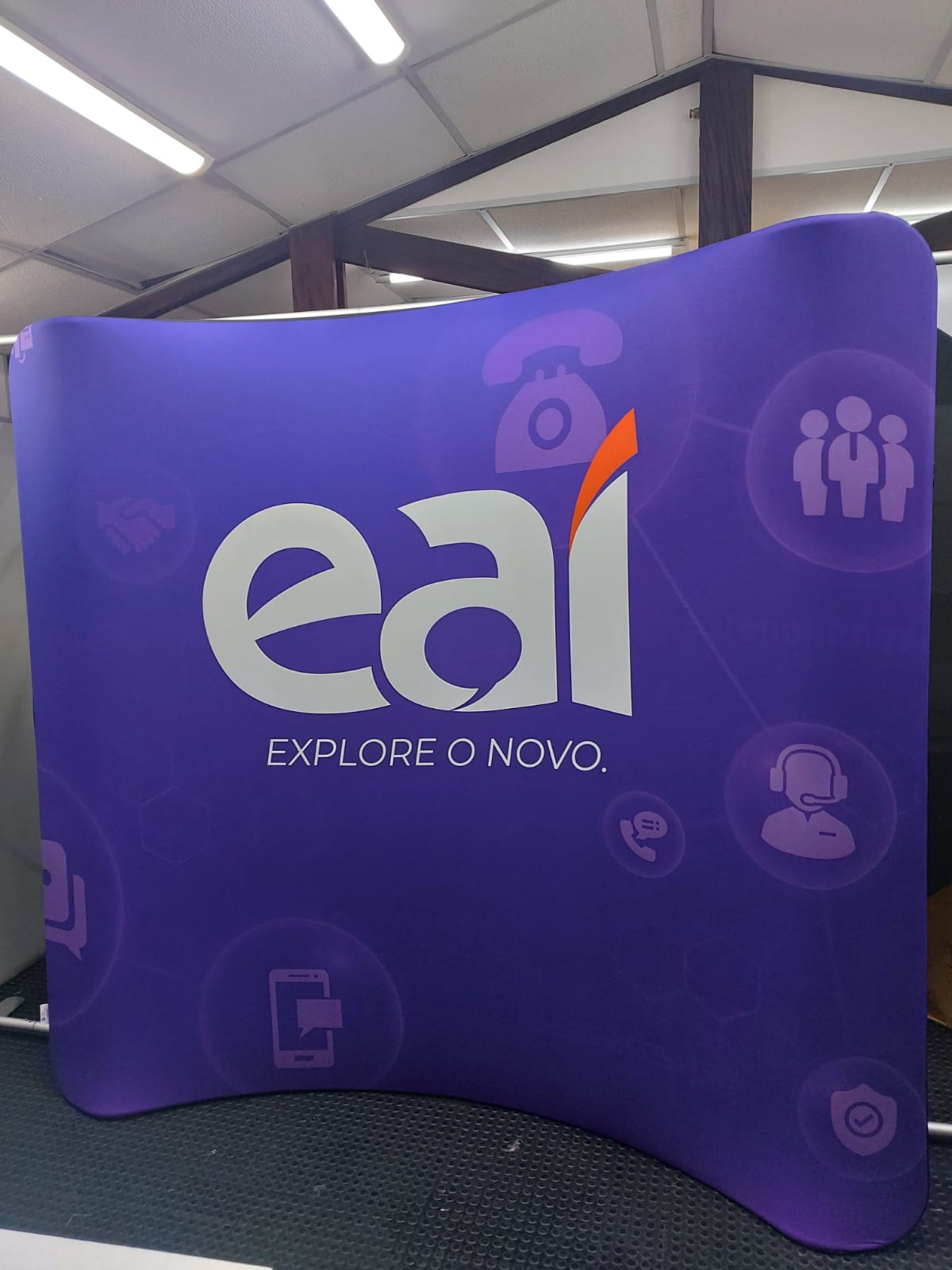 Backdrop_tecido_tensionado Portátil Desmontável - Media Marketing Solutions